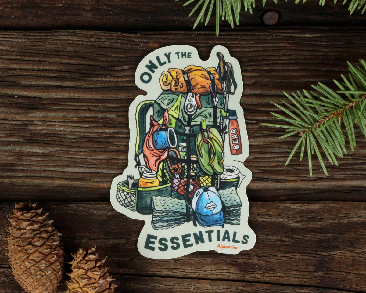 Only the Essentials Sticker – Alpinecho