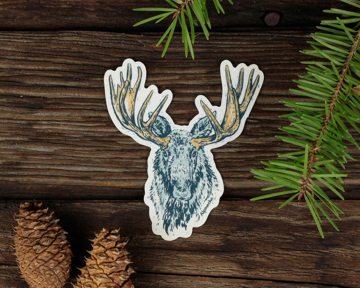 Moose Sticker – Alpinecho